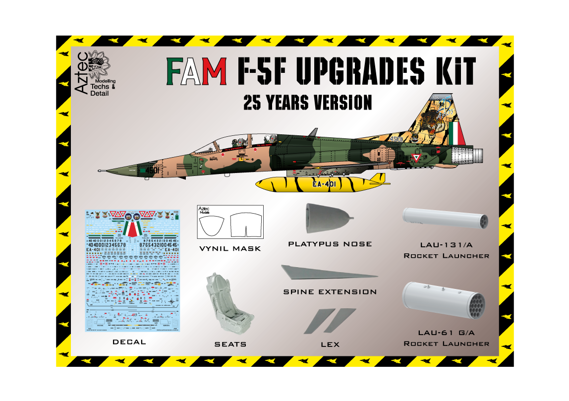 Platypus F-5F Conversion kit 25 Years Full set – Aztec Models