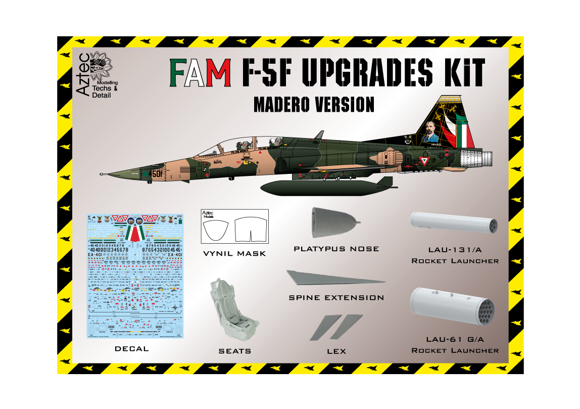 Platypus F-5F Conversion kit Madero Full set – Aztec Models