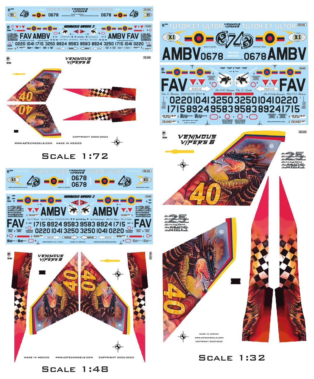D-101 F-16 Venezuela 40th Years – Aztec Models