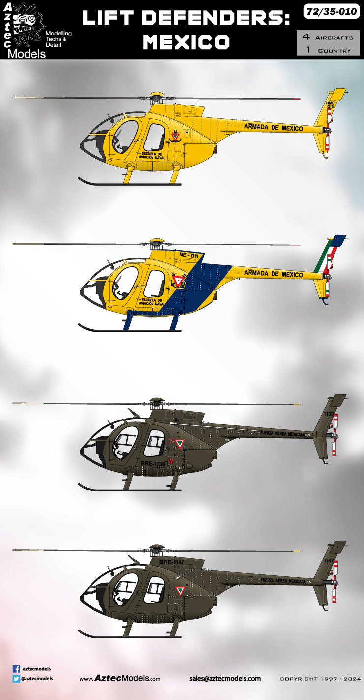 D-010 MD-530 Lift Defenders Mexico – Aztec Models