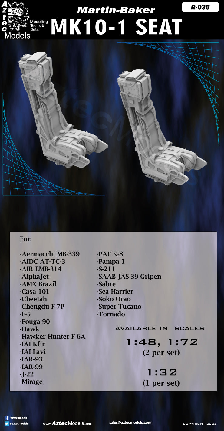 R-035 Martin-Baker MK10-1 seats – Aztec Models