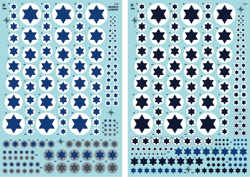 G-006 Generic Israeli Air Force Roundels – Aztec Models