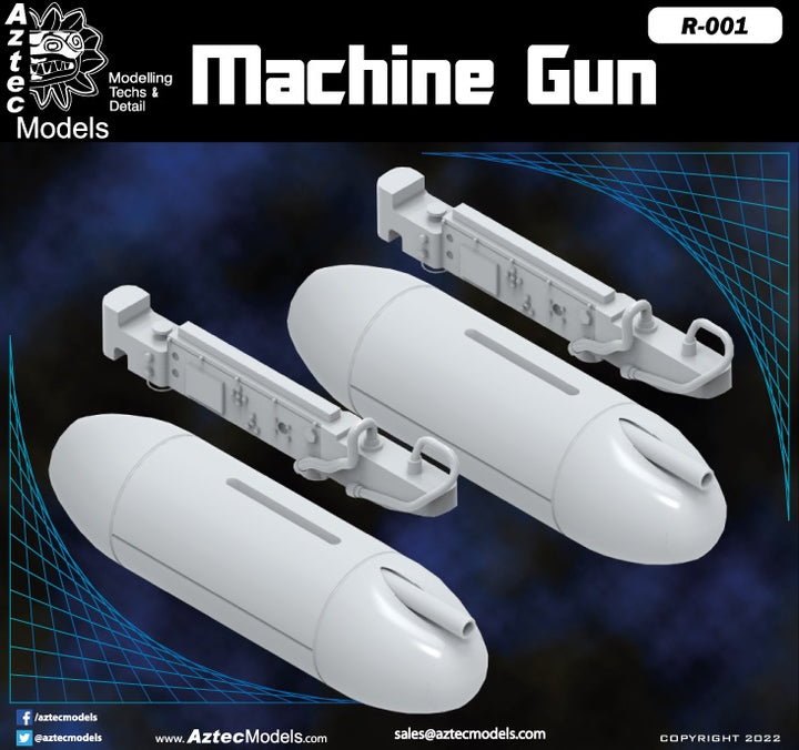 R-001 Machine Guns set – Aztec Models