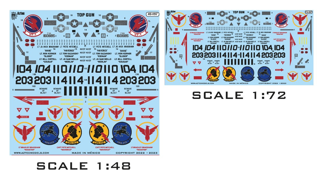 D-097 TOP GUN F-14 Tomcat – Aztec Models